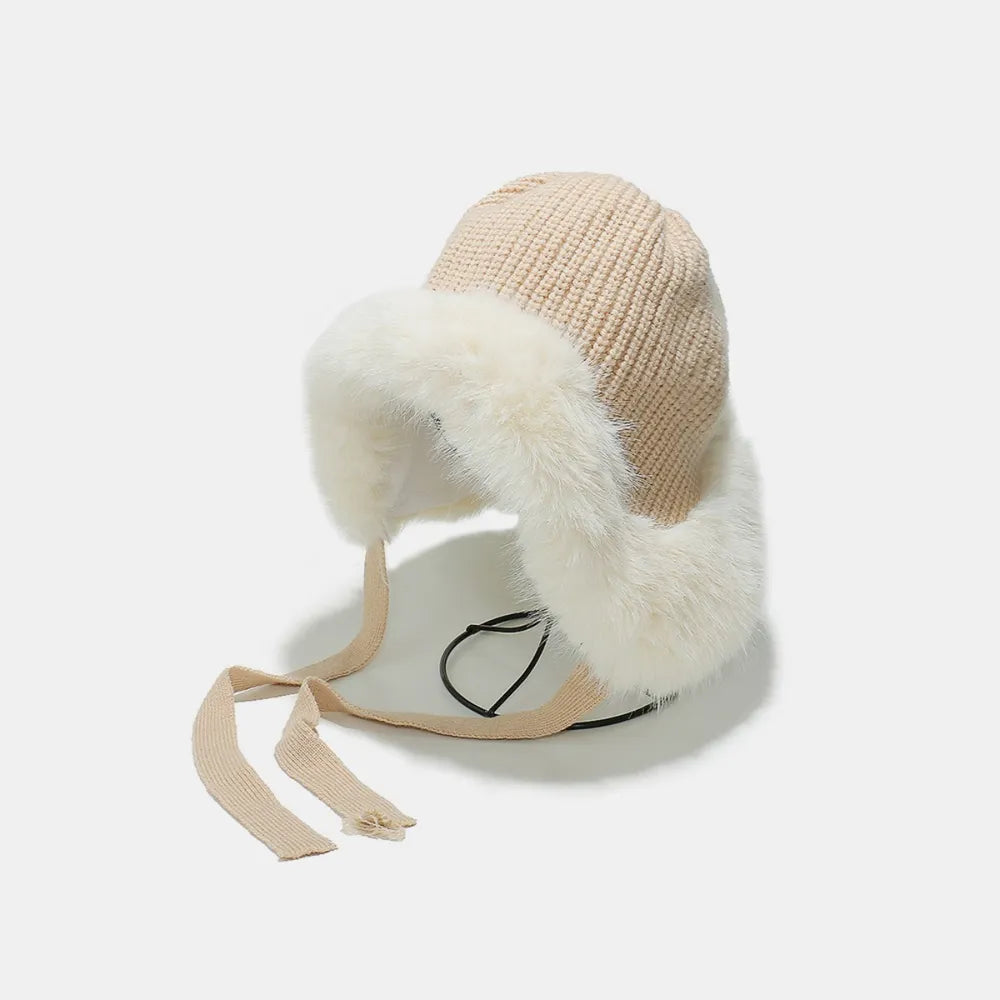 Thermal Tied Fuzzy Winter Hat – Be Juliet